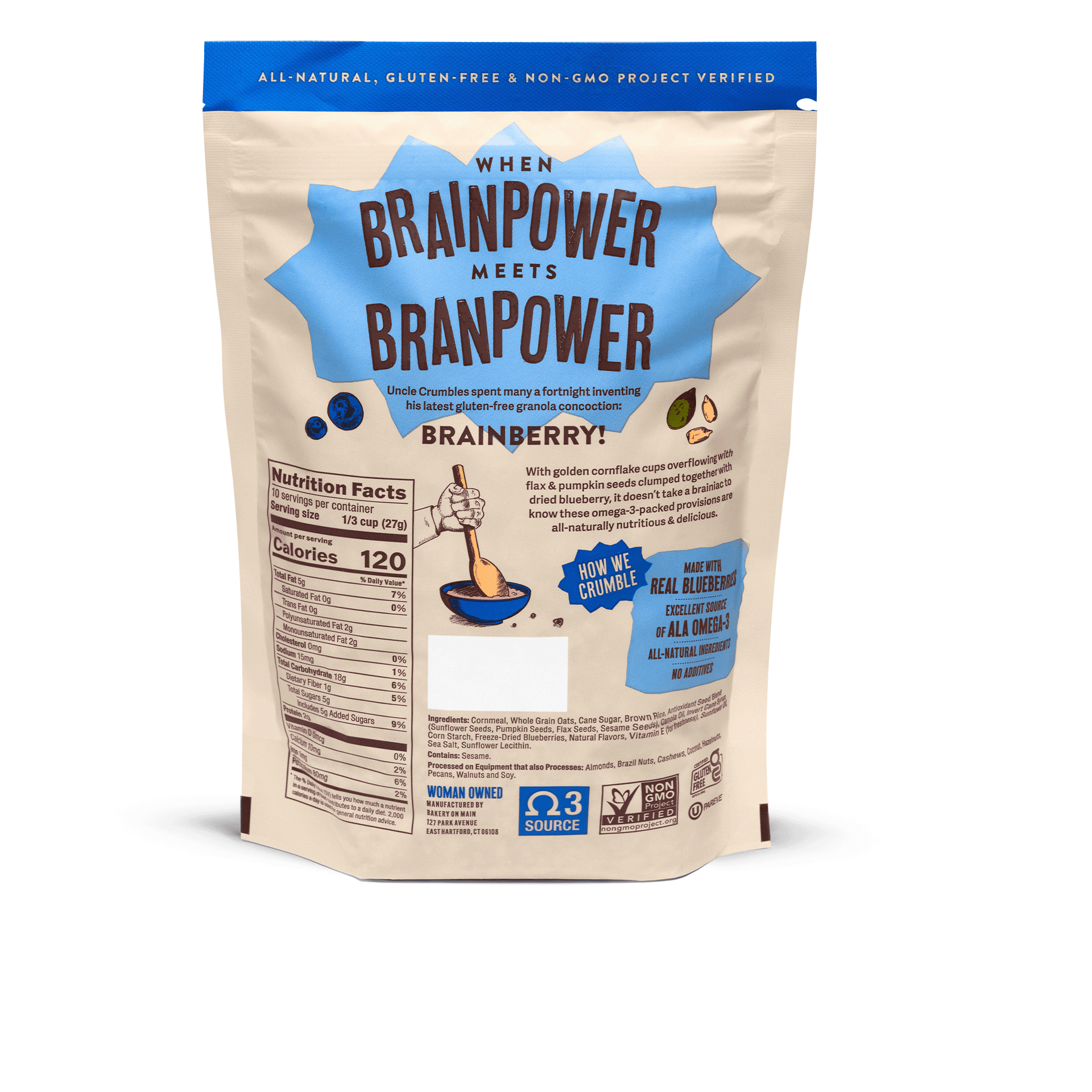 Brainberry Granola Cereal | Products | Uncle Crumbles | Uncle Crumbles